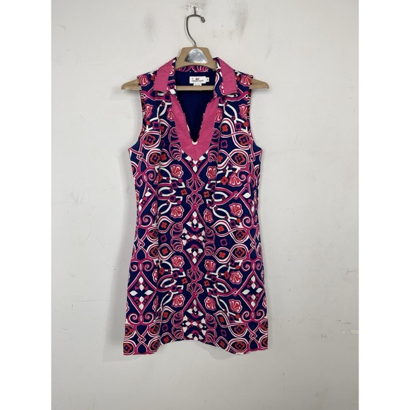 Vineyard Vines | Dresses | Vineyard Vines Navy And Pink Sleeveless Long ...